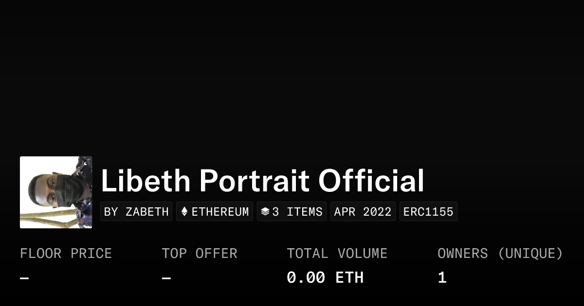 Libeth Portrait Official - Collection | OpenSea