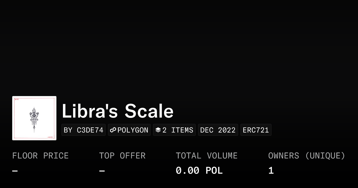 Libra's Scale - Collection | OpenSea