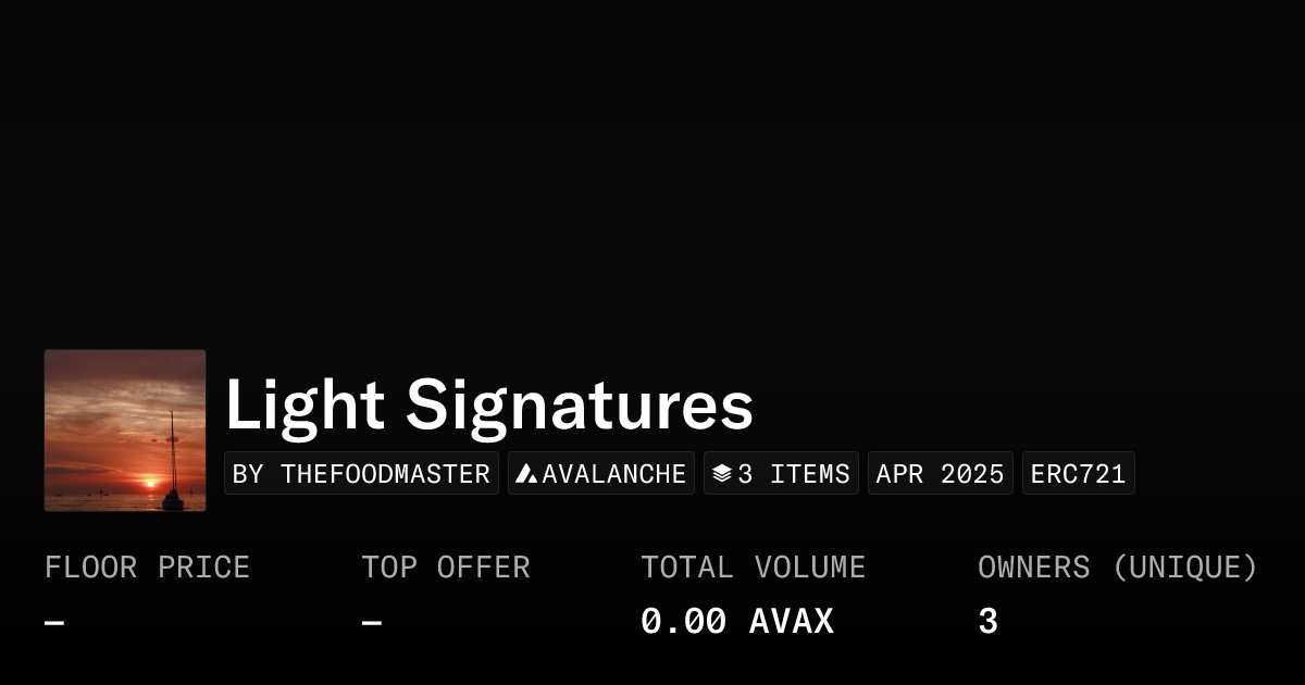 Light Signatures - Collection | OpenSea