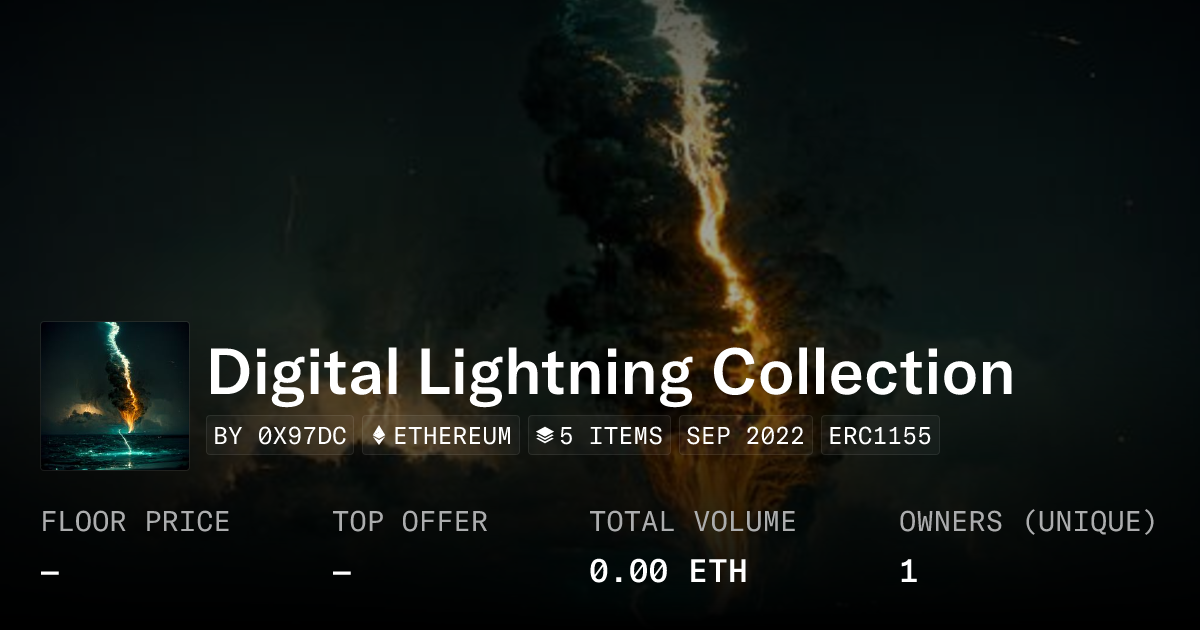 Digital Lightning Collection - Collection | OpenSea