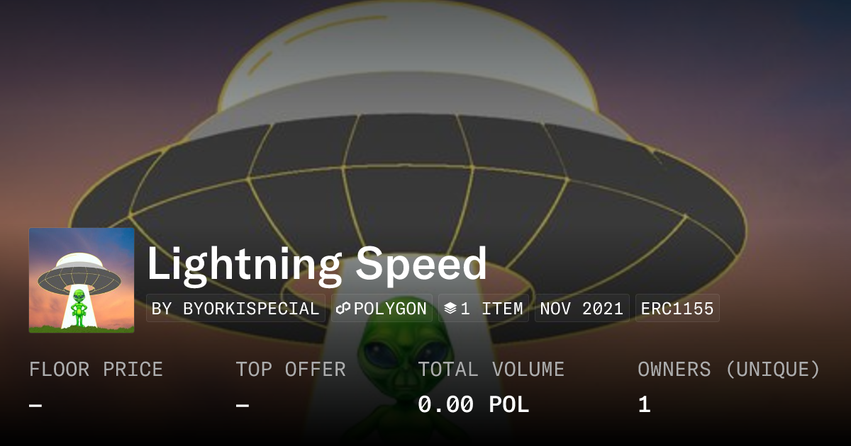 Lightning Speed - Collection | OpenSea