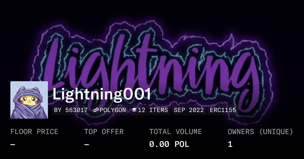 Lightning001 - Collection | OpenSea
