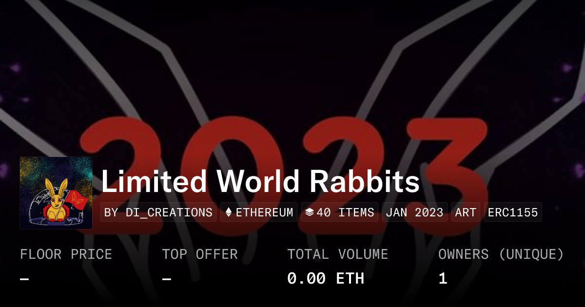 Limited World Rabbits - Collection | OpenSea