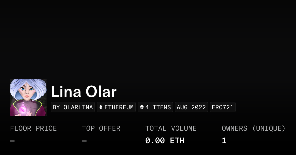 Lina Olar - Collection | OpenSea