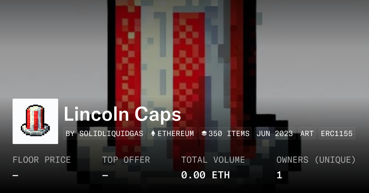 Lincoln Caps - Collection | OpenSea