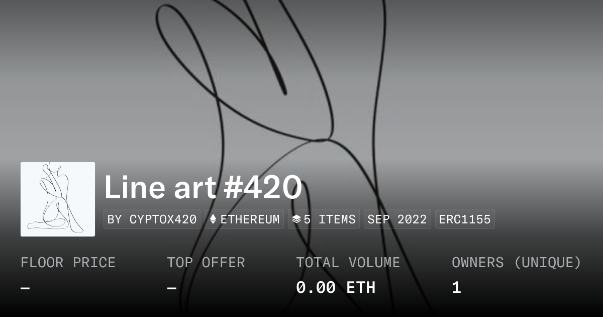 Line art #420 - Collection | OpenSea