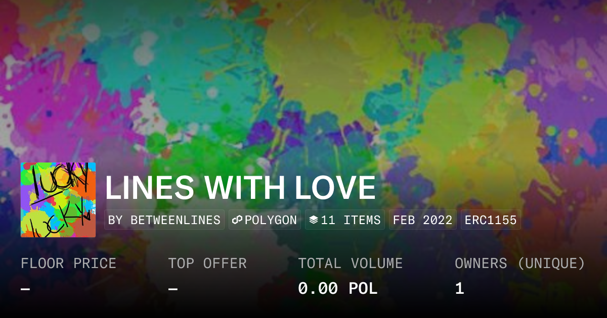 LINES WITH LOVE - Collection | OpenSea