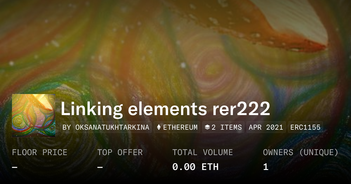 Linking elements rer222 - Collection | OpenSea