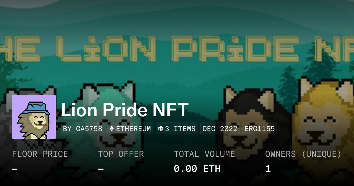 Lion Pride NFT - Collection | OpenSea
