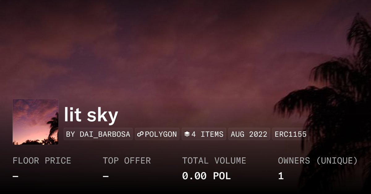 lit sky - Collection | OpenSea