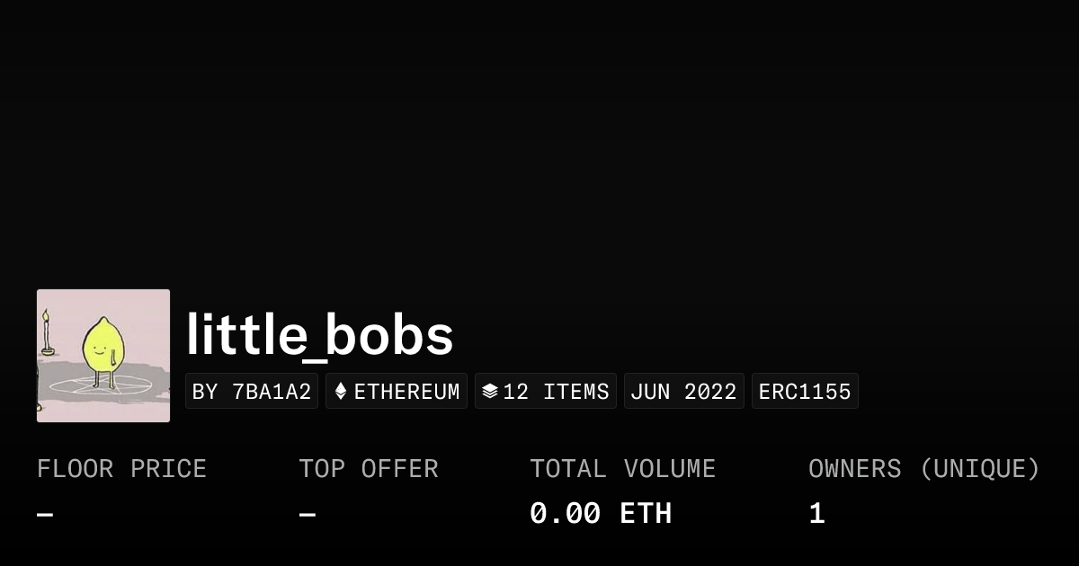 little_bobs - Collection | OpenSea