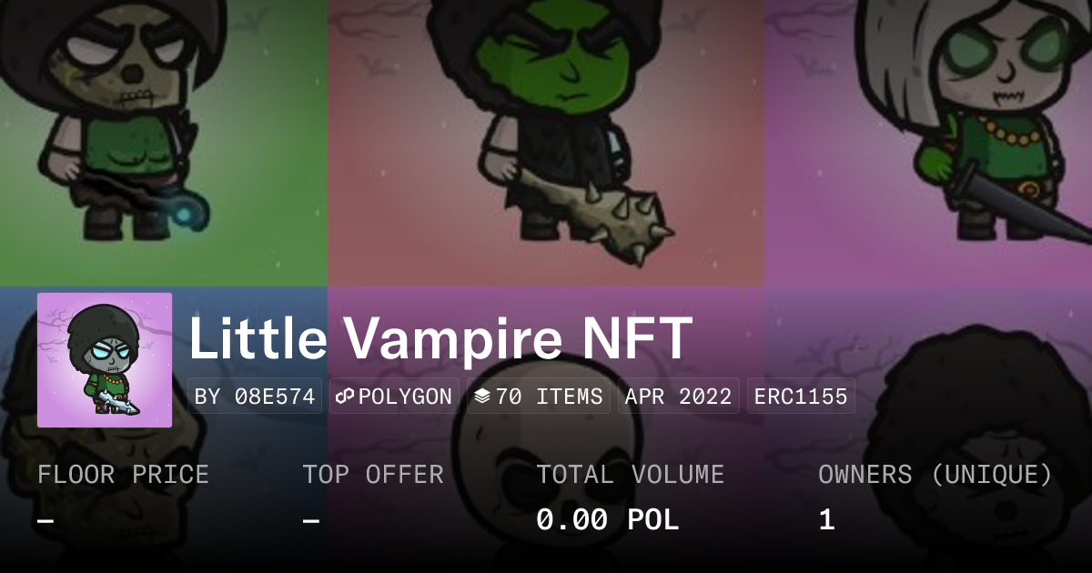 Little Vampire NFT - Collection | OpenSea