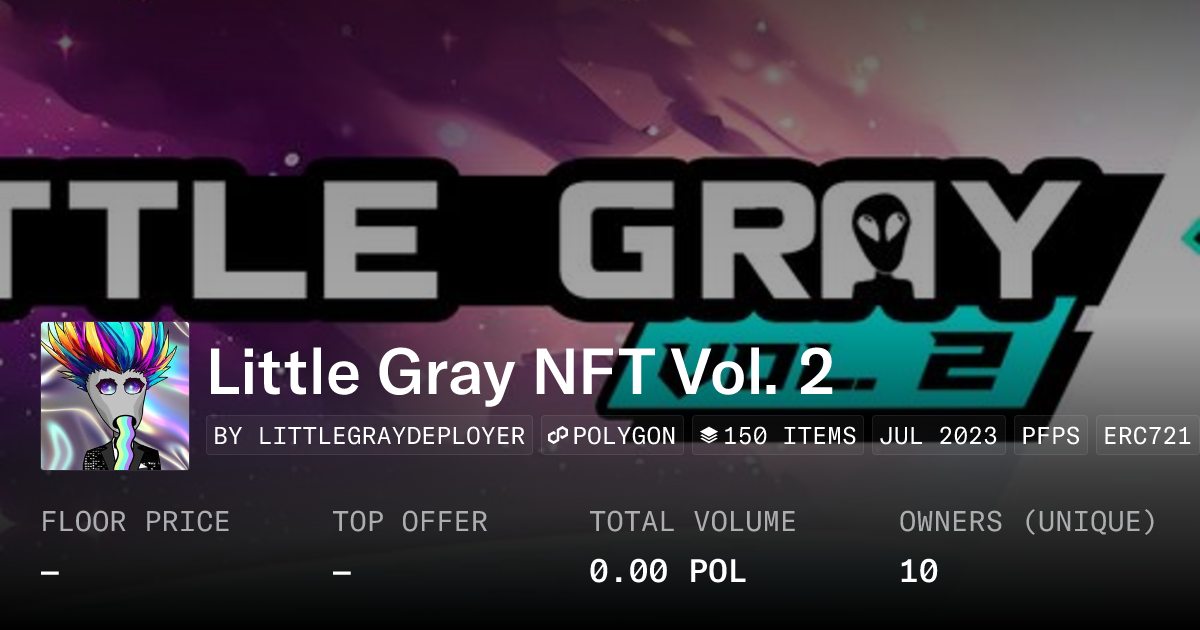 Little Gray NFT Vol. 2 - Collection | OpenSea