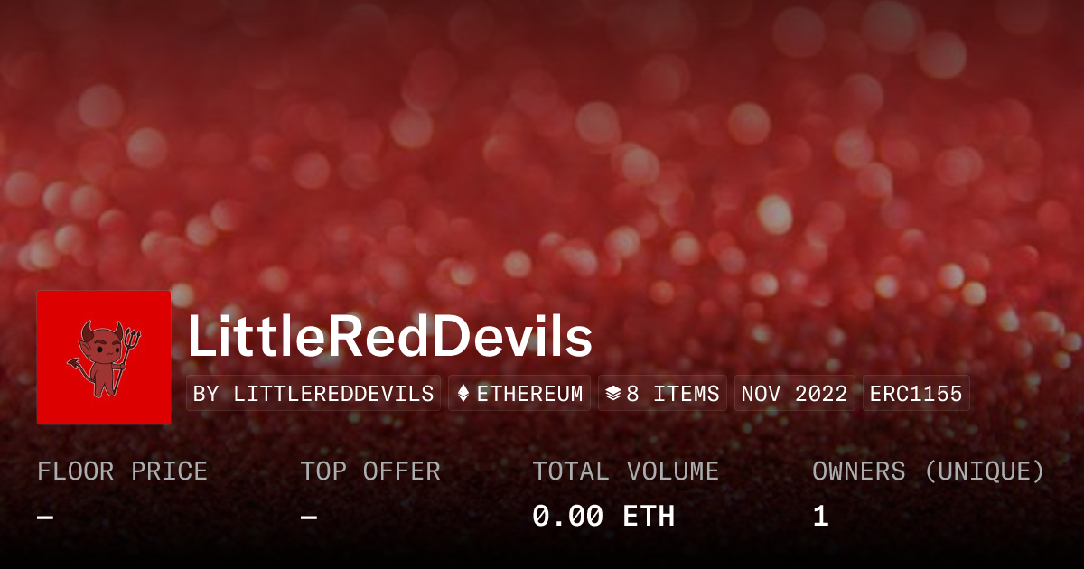 LittleRedDevils - Collection | OpenSea