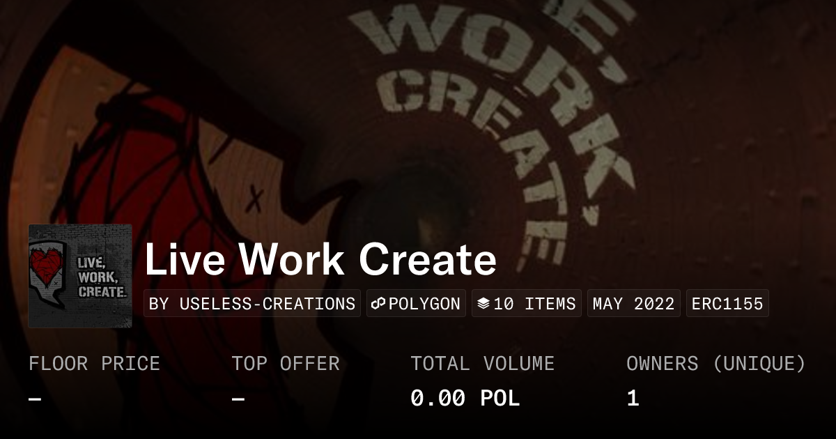 Live Work Create - Collection | OpenSea