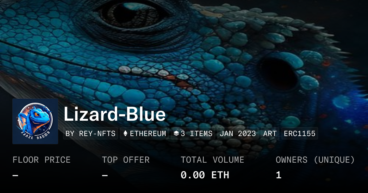 Lizard-Blue - Collection | OpenSea