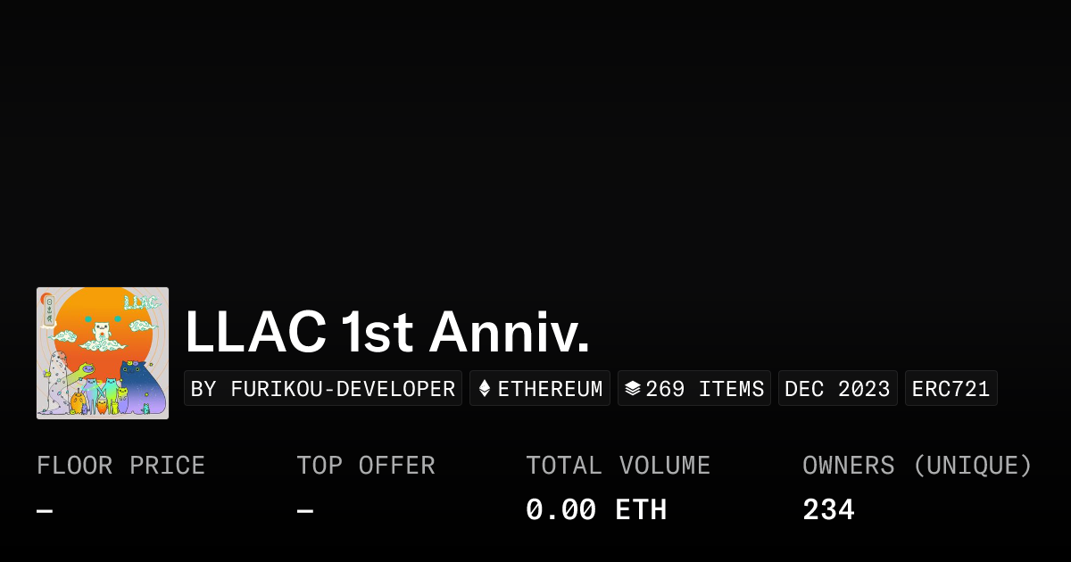 LLAC 1st Anniv. - Collection | OpenSea