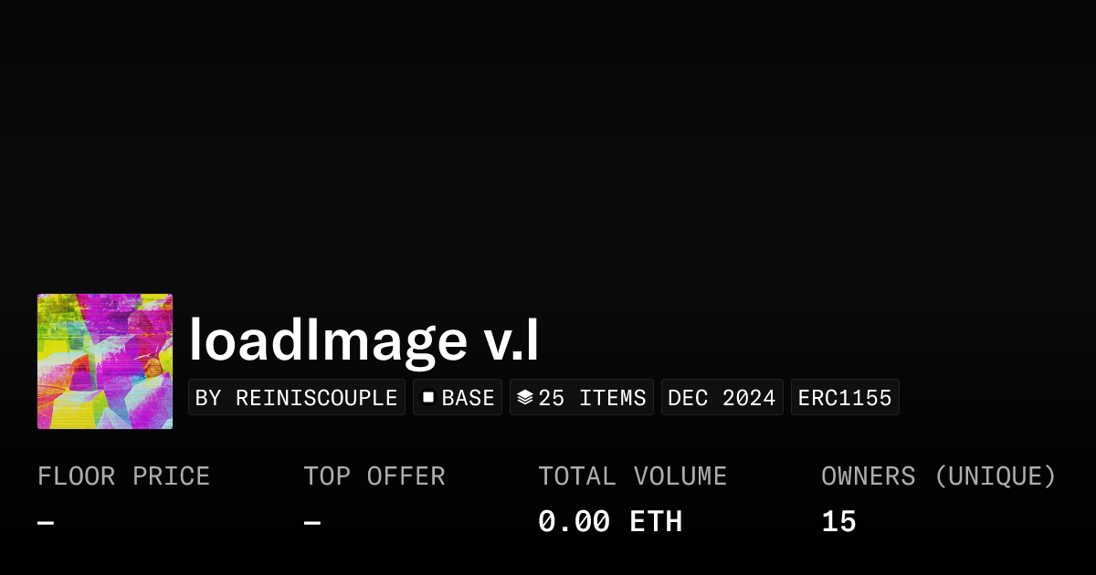 loadImage v.I - Collection | OpenSea