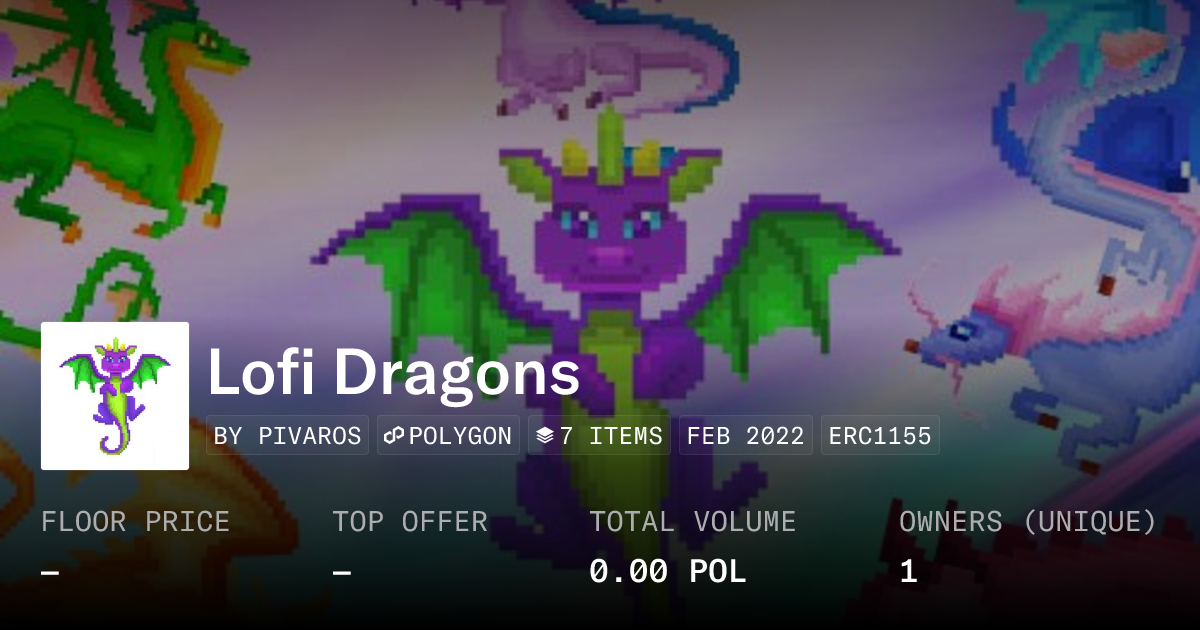 Lofi Dragons - Collection | OpenSea