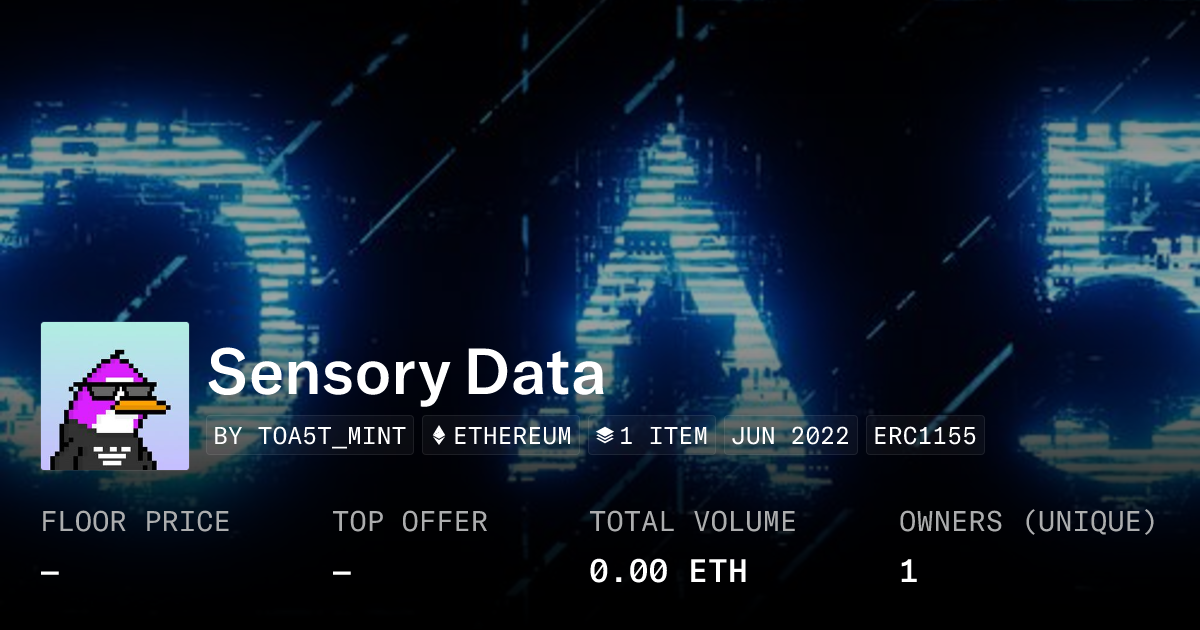 Sensory Data - Collection | OpenSea