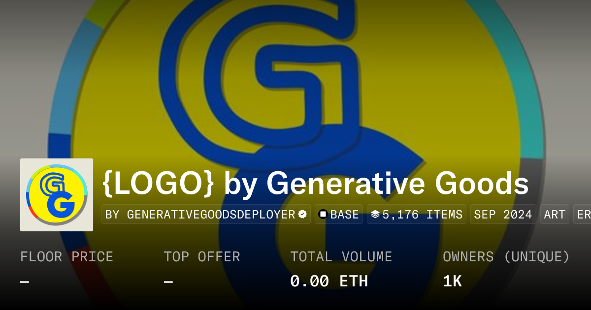 {LOGO} by Generative Goods - Collection | OpenSea