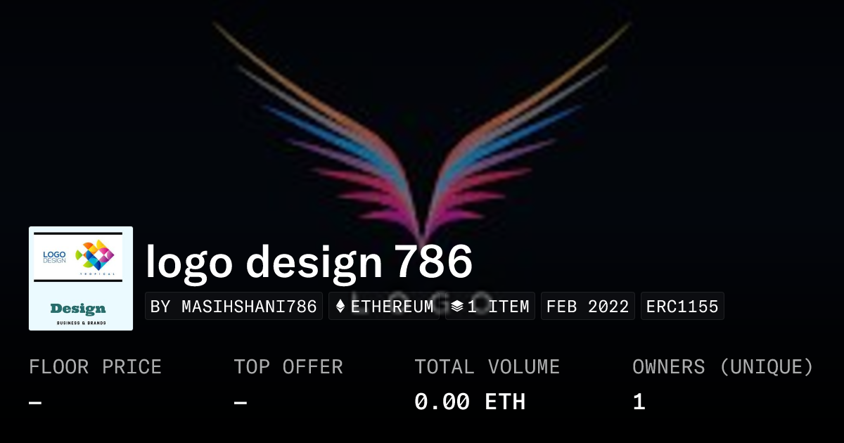 logo design 786 - Collection | OpenSea