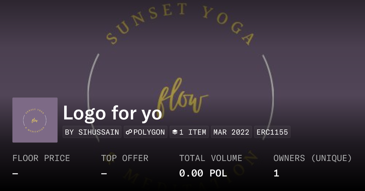 Logo for yo - Collection | OpenSea