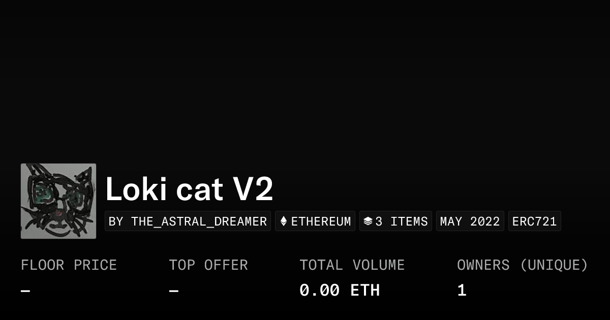 Loki cat V2 - Collection | OpenSea