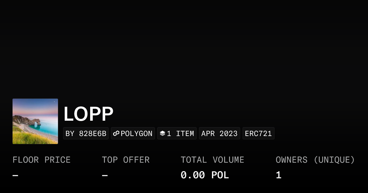 LOPP - Collection | OpenSea