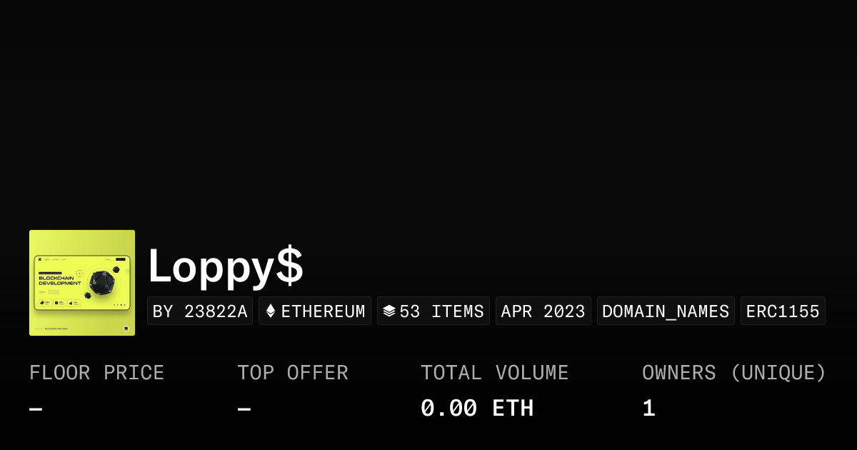 Loppy$ - Collection | OpenSea