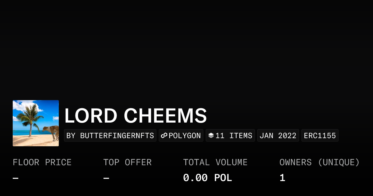 LORD CHEEMS - Collection | OpenSea