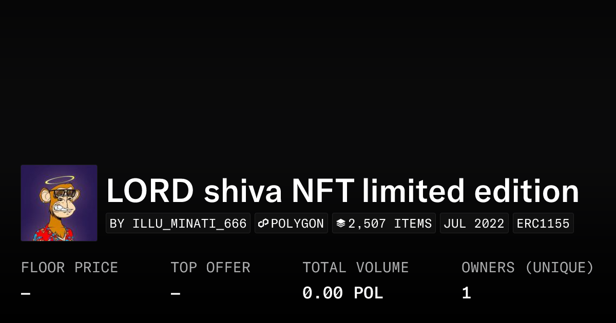 LORD shiva NFT limited edition - Collection | OpenSea