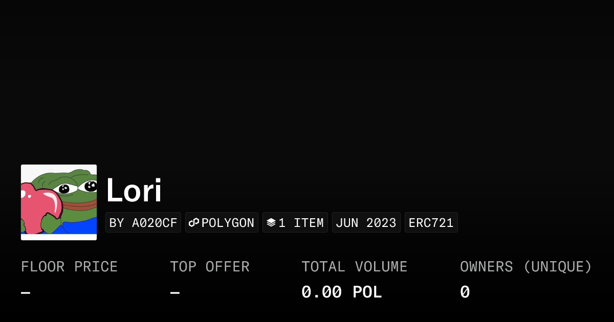 Lori - Collection | OpenSea