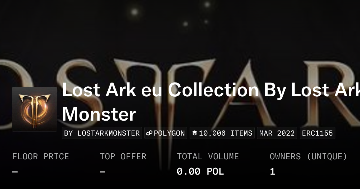 Lost Ark eu Collection By Lost Ark Monster - Collection | OpenSea