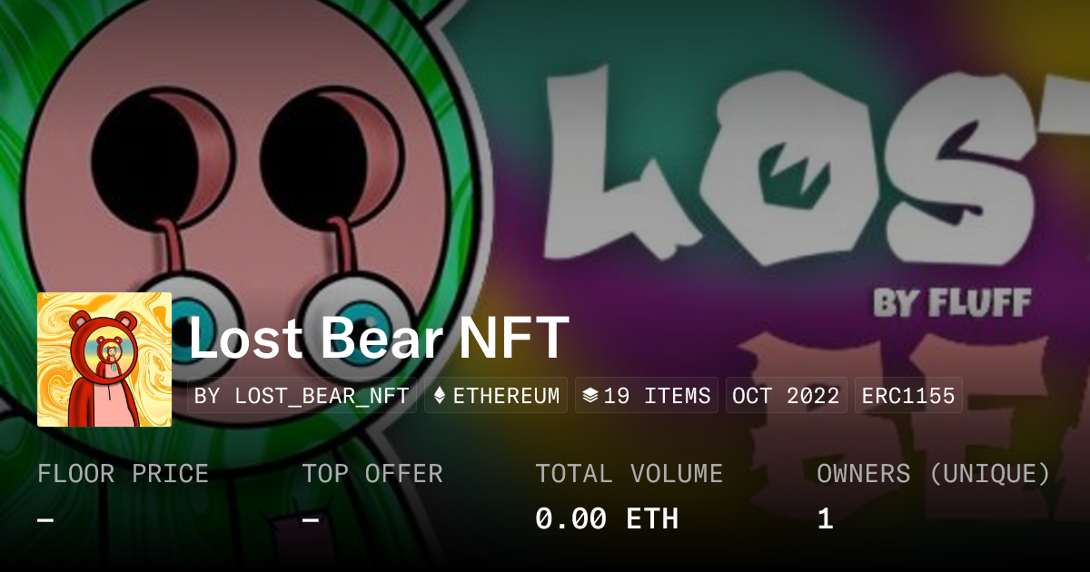 Lost Bear NFT - Collection | OpenSea