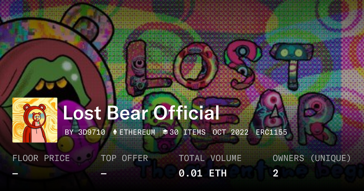 Lost Bear Official - Collection | OpenSea