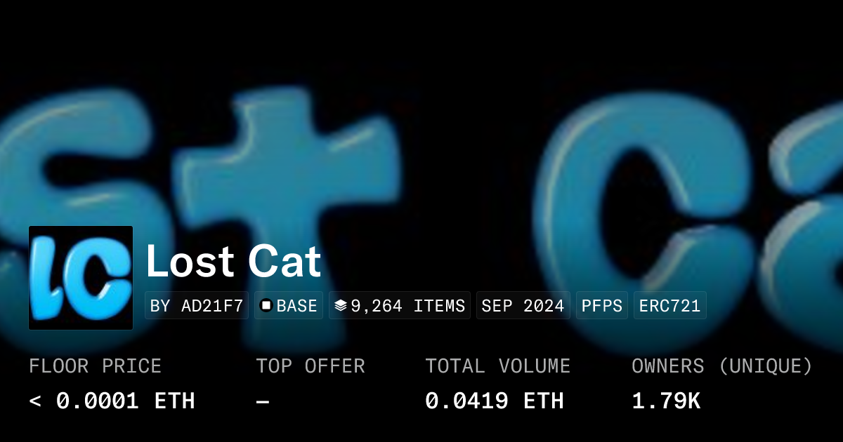 Lost Cat - Collection | OpenSea