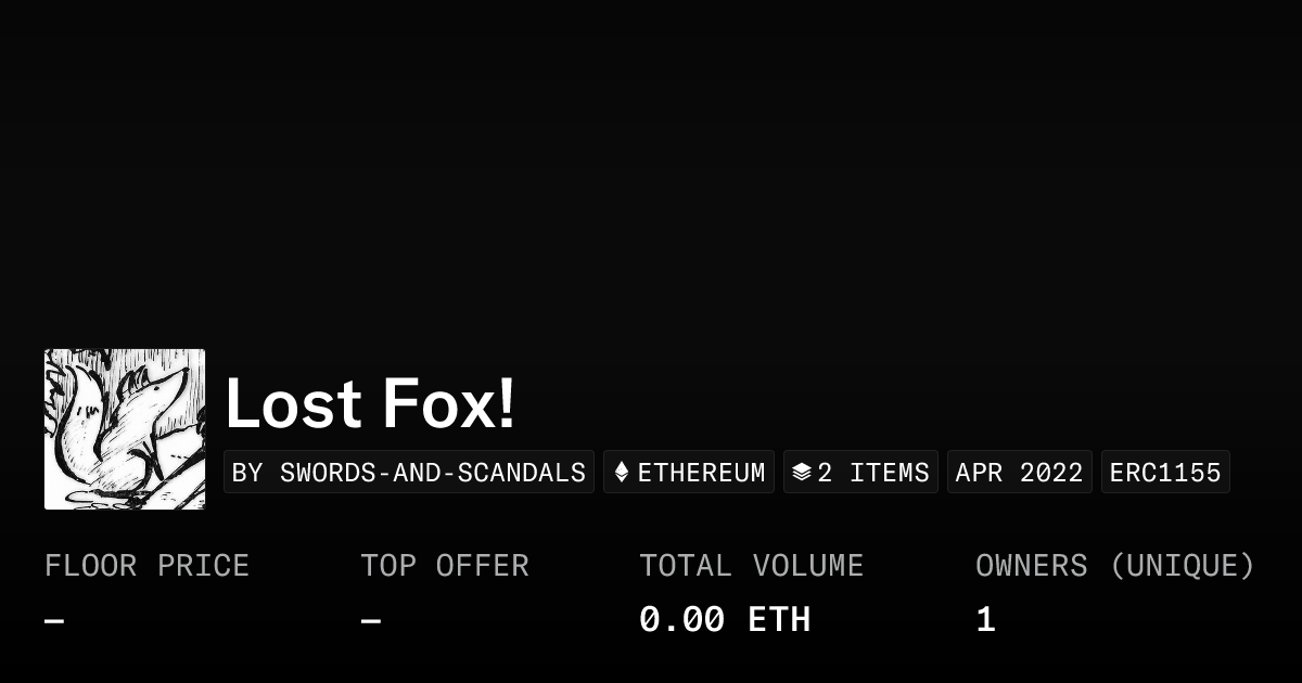 Lost Fox! - Collection | OpenSea