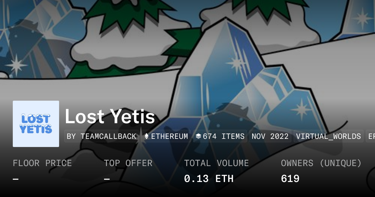 Lost Yetis - Collection | OpenSea
