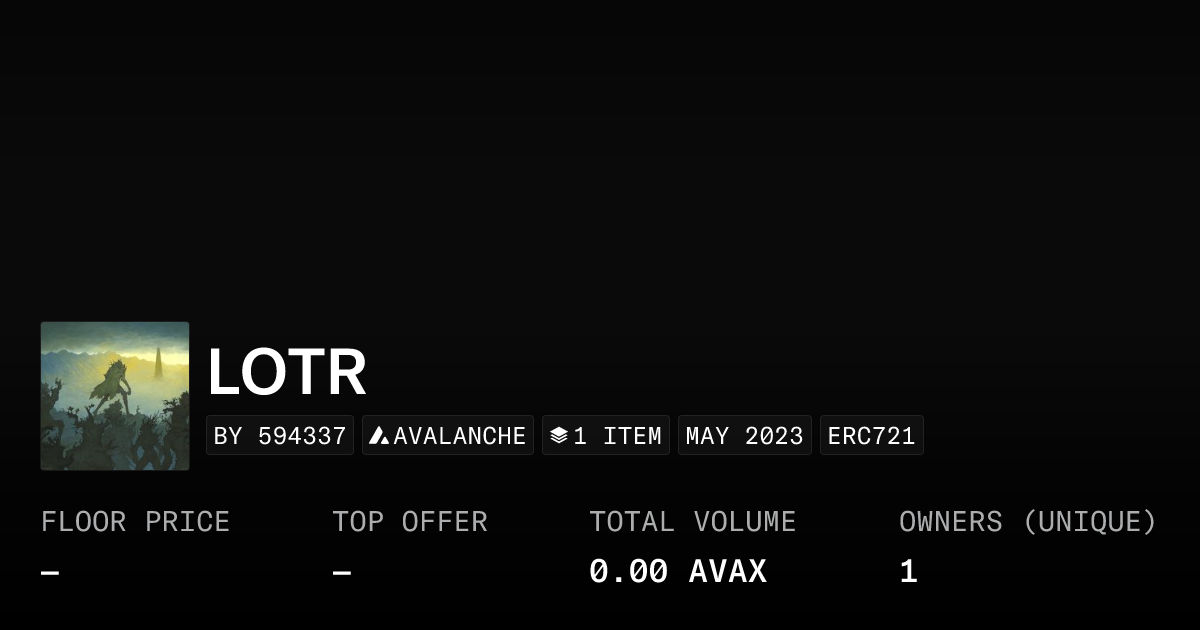 LOTR - Collection | OpenSea