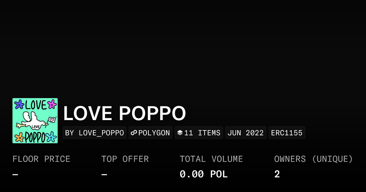 LOVE POPPO - Collection | OpenSea