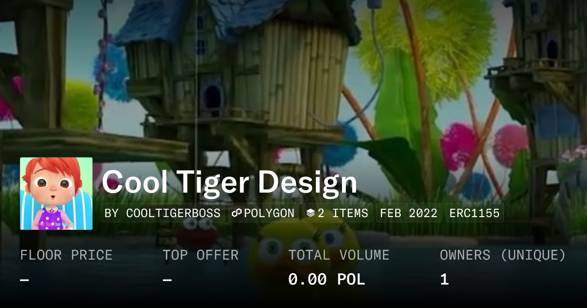 Cool Tiger Design - Collection | OpenSea