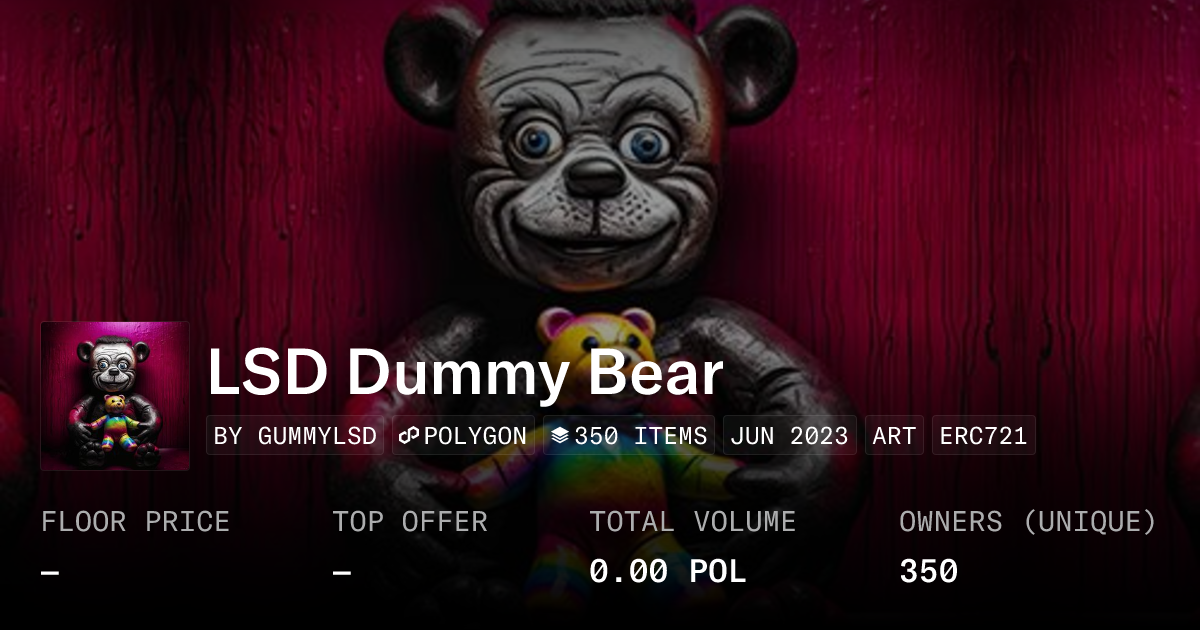 LSD Dummy Bear - Collection | OpenSea