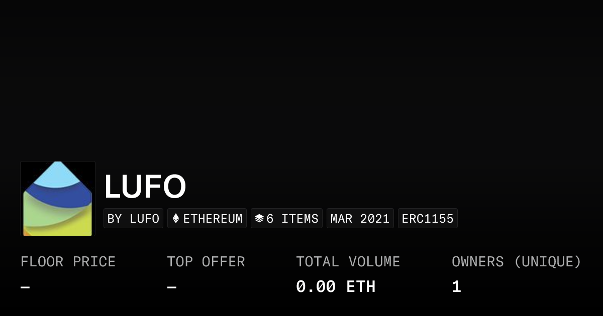 LUFO - Collection | OpenSea