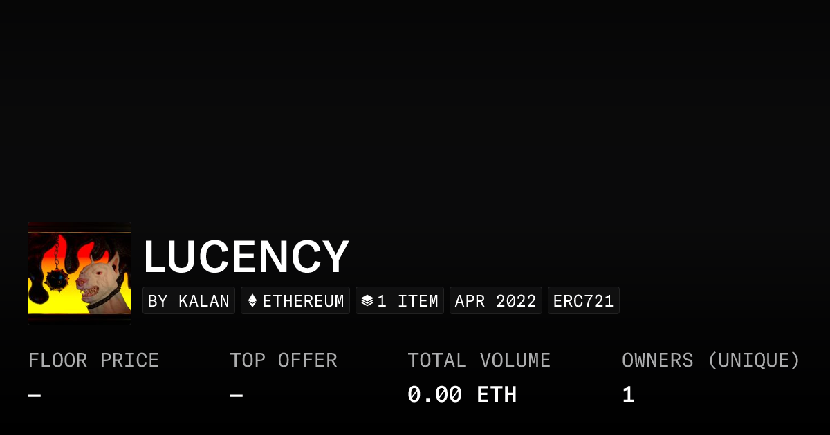 LUCENCY - Collection | OpenSea