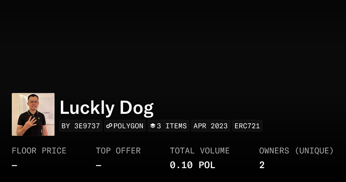 Luckly Dog - Collection | OpenSea
