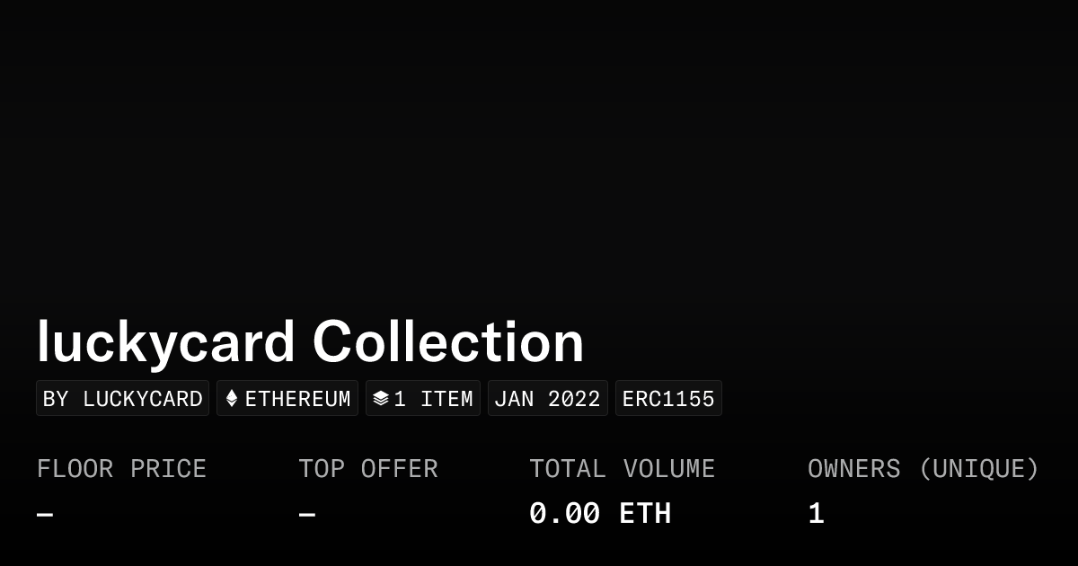 luckycard Collection - Collection | OpenSea