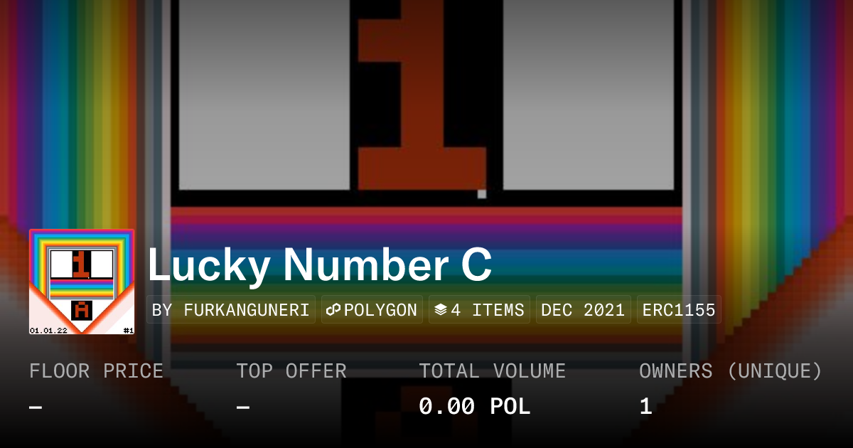 Lucky Number C - Collection | OpenSea