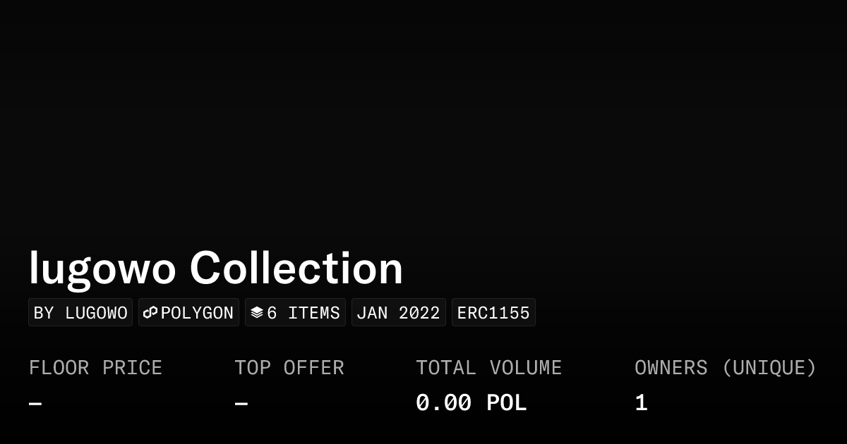 lugowo Collection - Collection | OpenSea