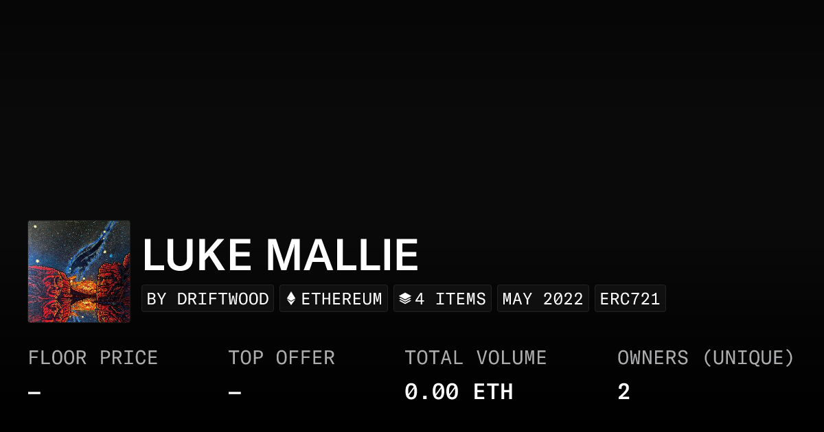 LUKE MALLIE - Collection | OpenSea